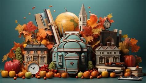 Premium Ai Image Back To School 3d Models Isolated Background