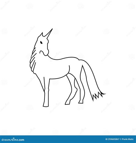 Unicorn Icon Sign Isolated On White Background Stock Vector Illustration Of Magic Miracle