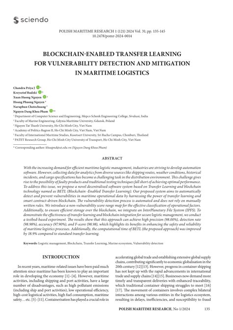 Pdf Blockchain Enabled Transfer Learning For Vulnerability Detection And Mitigation In