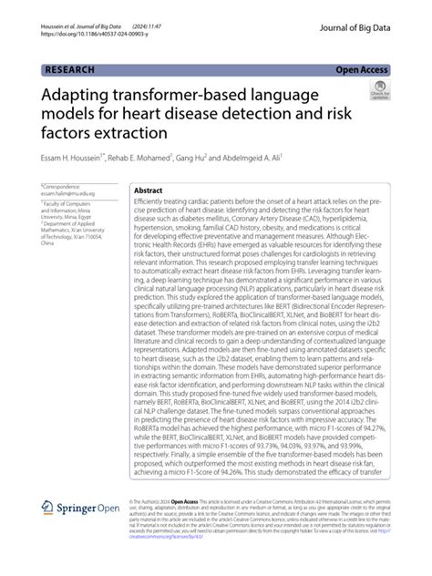 Adaptingtransformer‑basedlanguagemodelsforheartdiseasedetection