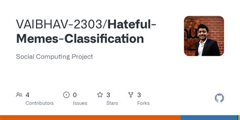Github Vaibhav 2303hateful Memes Classification Social Computing