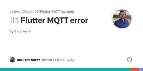 Flutter Mqtt Error Issue Gaikwadchetan Flutter Mqtt Sample
