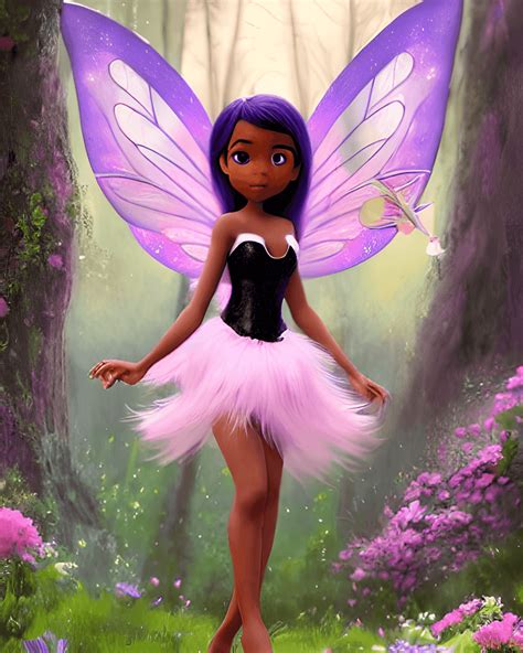 Pixar Fairy Sexy And Flirty Black Woman Graphic Creative Fabrica