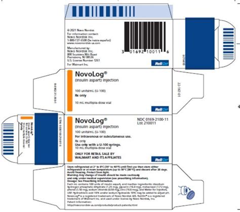 Novolog Injection Package Insert Prescribing Info Moa