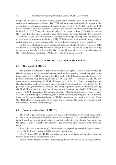 Sir Dl An Architecture Of Semantic Based Image Retrieval Using Deep Learning Technique And Rdf