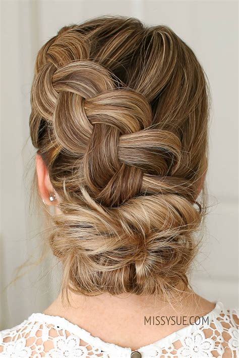 20 Easy But Gorgeous Braided Bun Hairstyles That Every Girl Can Do