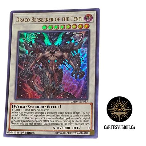 Draco Berserker Of The Tenyi Cartes Yu Gi Oh