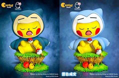 Snorlax Cosplay Pikachu Pokemon Resin Statue Cheese Studio In Stock