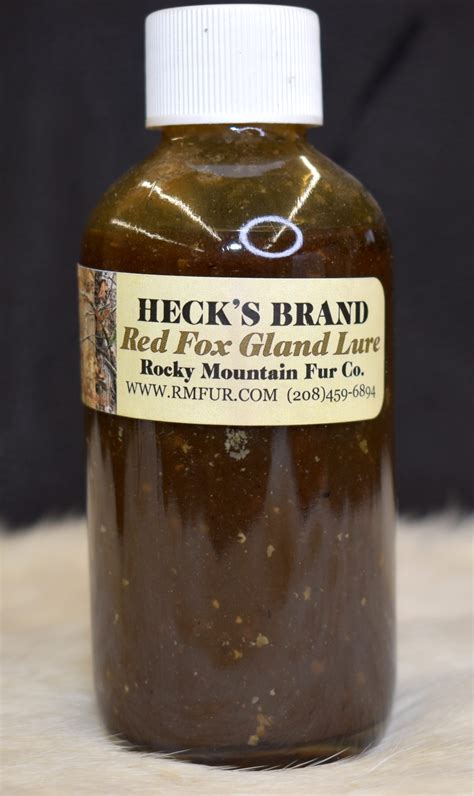 Heck S Red Fox Gland Lure Rocky Mountain Fireworks Fur Co