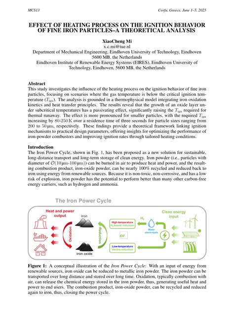 Pdf Effect Of Heating Process On The Ignition Behavior Of Fine Iron