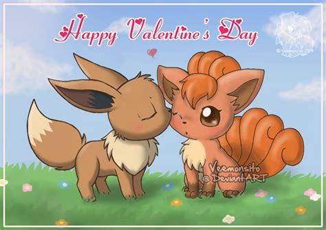 [fanart] Eevee X Vulpix By Veemonsito On Deviantart