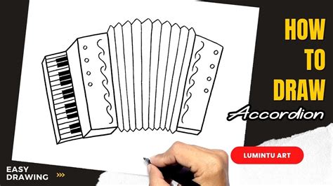 How To Draw Accordion Youtube
