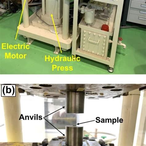 A Photograph Of High Speed Hpt Machine B Photograph Of Processing
