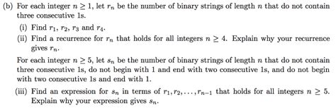 solved b for each integer n 2 1 let n be the number of