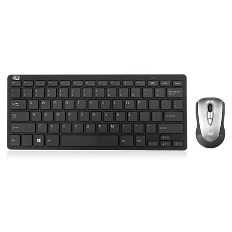 Adesso Wkb 1100cb Wireless Spill Resistant Mini Keyboard Mouse Combo Storageisland Nl
