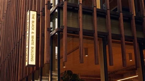 Waugh Thistleton Architects Designs Mass Timber Black And White Building