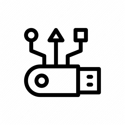 Usb Drive Pendrive Device Connected Icon Download On Iconfinder