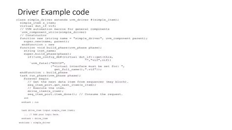 UVM Driver Sequencer Handshaking PPTX