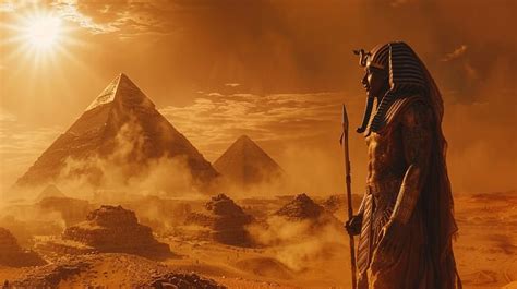 Osiris Egyptian God In Front Of Ancient Architecture Ancient Egyptian