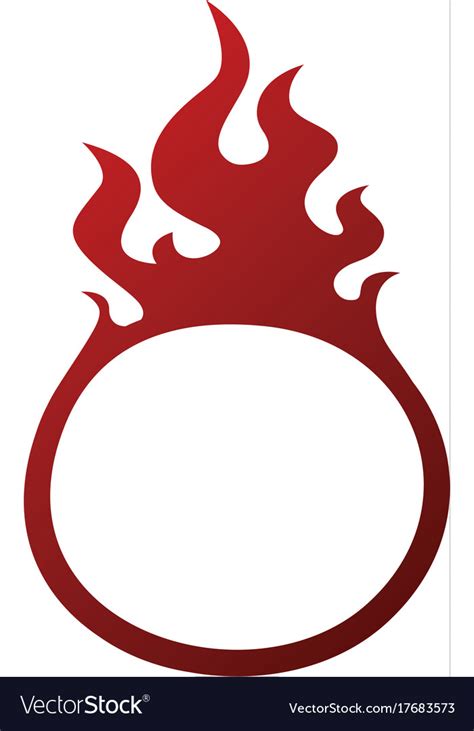 Fire Button Icon Royalty Free Vector Image VectorStock