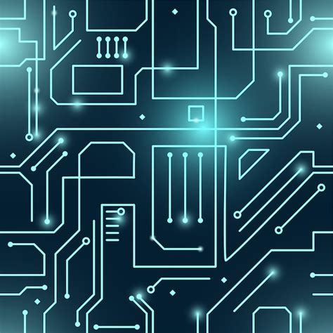 Premium Vector Abstract Cyber Seamless Pattern