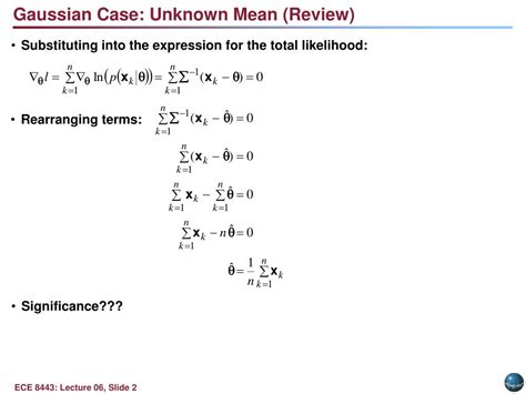 Ppt Lecture 06 Maximum Likelihood And Bayesian Estimation Powerpoint Presentation Id2840968