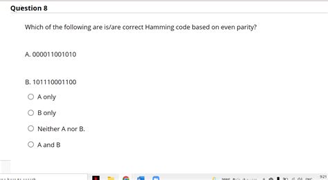 solved question 8 which of the following are is are correct