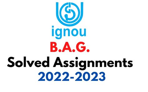 Ignou Solved Assignments 2022 2023 Edukar India