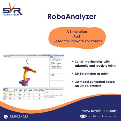 Svr Robotics On Linkedin Features Roboanalyzer Robotics Iitdelhi 3dmodel