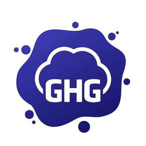 Premium Vector Ghg Icon Greenhouse Gas Emissions Vector