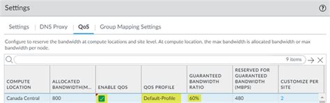 IPSec Termination Nodes Bandwidth Allocation And Guaranteed Bandwidth