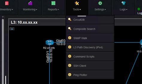 Network Engineer Toolset In Nectus Nms Network Monitoring Tools