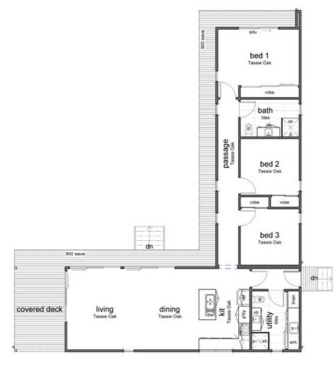แบบบ้านไม้ยกพื้นทรงตัวแอล L Shaped House อบอุ่น เรียบง่าย ทันสมัย 3 ห้องนอน 2 ห้องน้ำ พื้นที่ใ