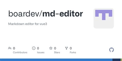Github Boardevmd Editor Markdown Editor For Vue3
