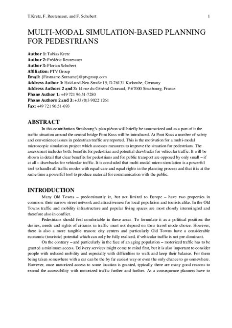 pdf multimodal simulation based planning for pedestrians