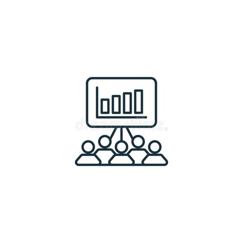 Presentation Icon Monochrome Simple Sign From Data Analytics
