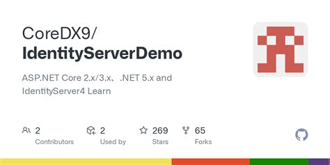 github coredx9 identityserverdemo asp core 2 x 3 x、 5 x and