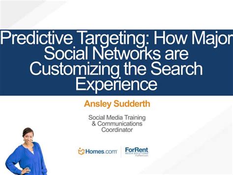 Predictive Targeting How Major Social Networks Are Customizing The Search Experience Ppt