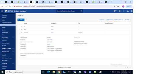 Ontap 9111 Issues Share Paths Created Using The Cifssmb Protocol