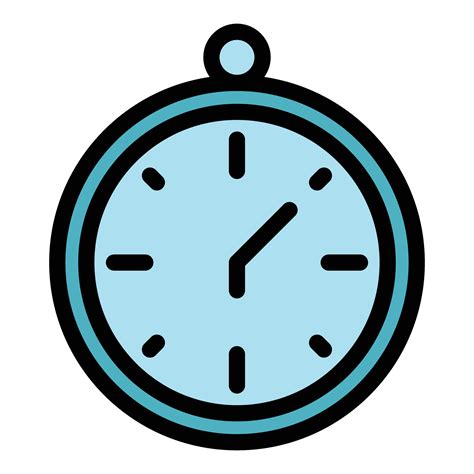Stopwatch Duration Icon Vector Flat 27153560 Vector Art At Vecteezy