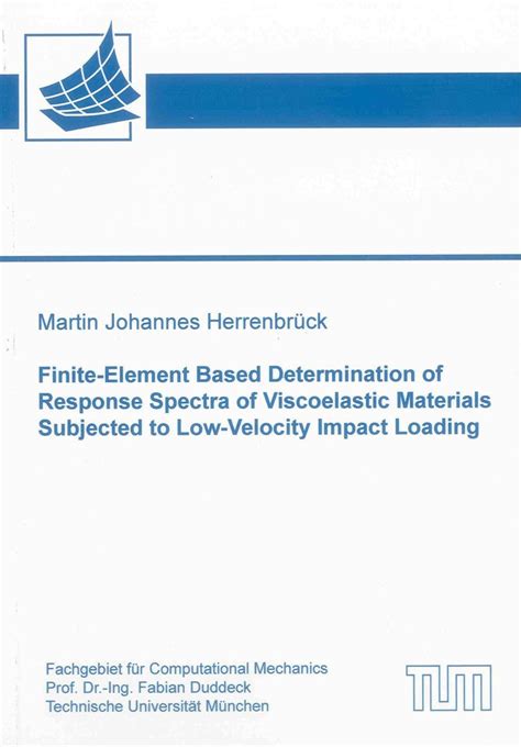 Finite Element Based Determination Of Response Spectra Of Viscoelastic