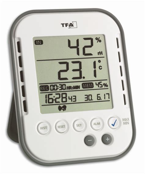 Professional Thermo Hygrometer With Data Logger Function Klimalogg Base Tfa Dostmann