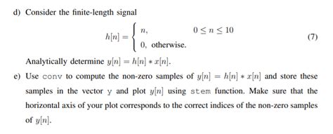 Solved C Convolution Sum In This Section You Will Learn Chegg Com