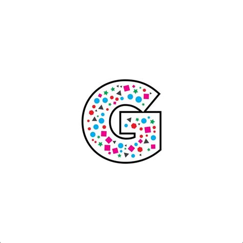 Creative Abstract Letter G With Geometric Patterns Premium Ai Generated Vector