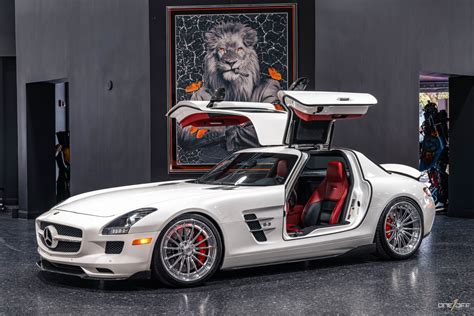Used 2012 Mercedes Benz Sls Amg Whitered 1886 Forged Wheels