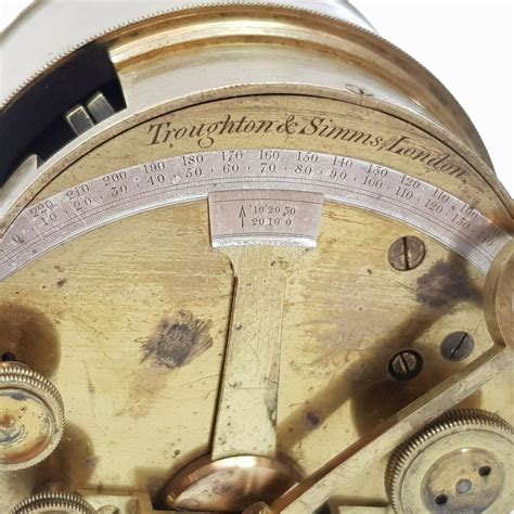 Troughton And Simms London Brass Pocket Sextant C19th Century 52998