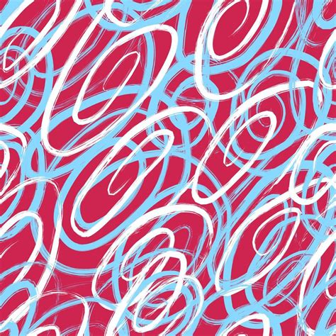 Abstract Seamless Pattern Circles And Lines Ragged Magenta Lines Fashion Trendy Pattern In