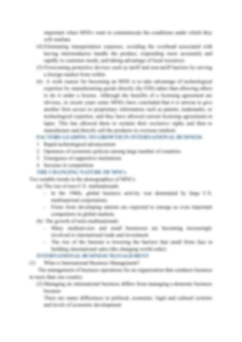 SOLUTION IBM CHAPTER DOMESTIC BUSINESS VERSUS INTERNATIONAL BUSINESS Studypool