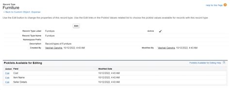Record Types In Salesforce