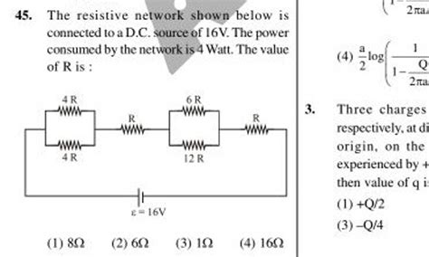 The Resistive Network Shown Below At Bianca Lovett Blog